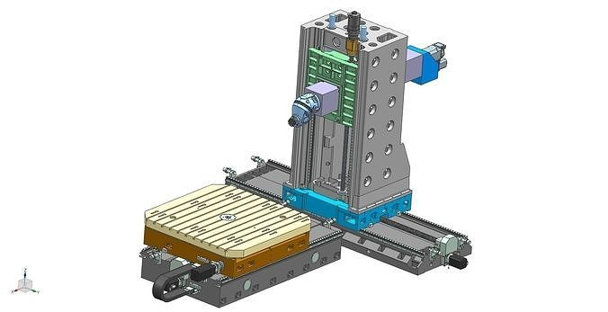CNC Horizontal Machining Center 3D model | CGTrader