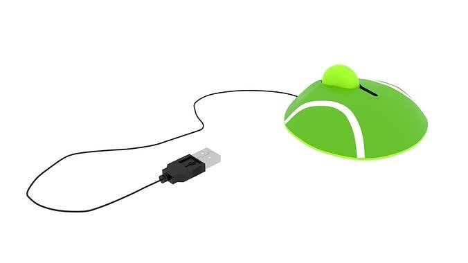 Tennis Ball Computer Mouse 3D model | CGTrader