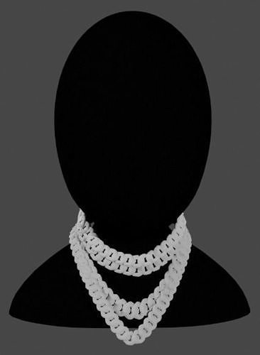 3D model Bring Creativity to your Neck cuban chain VR / AR / low-poly ...