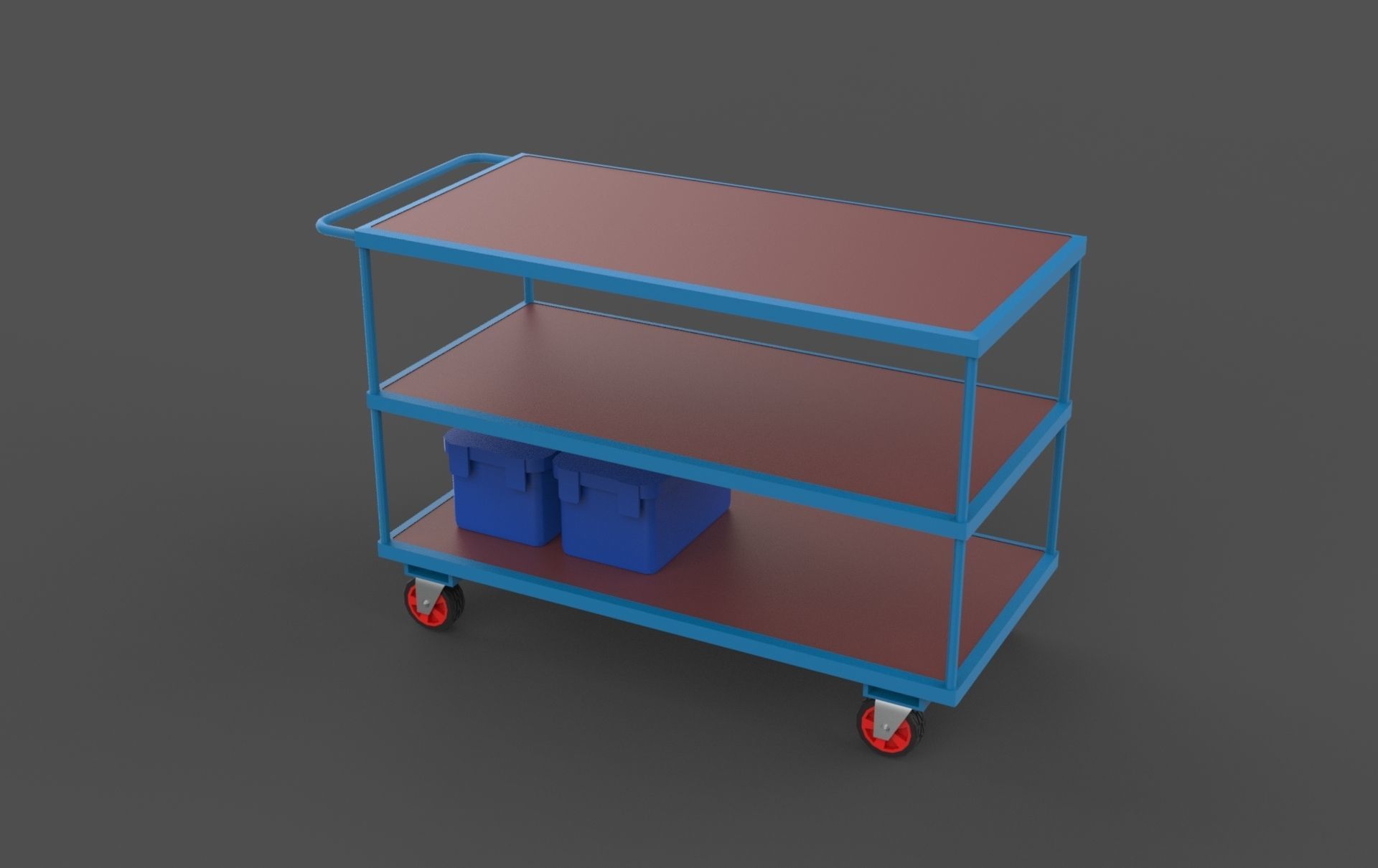 3D model 4 transport trolly model VR / AR / low-poly | CGTrader