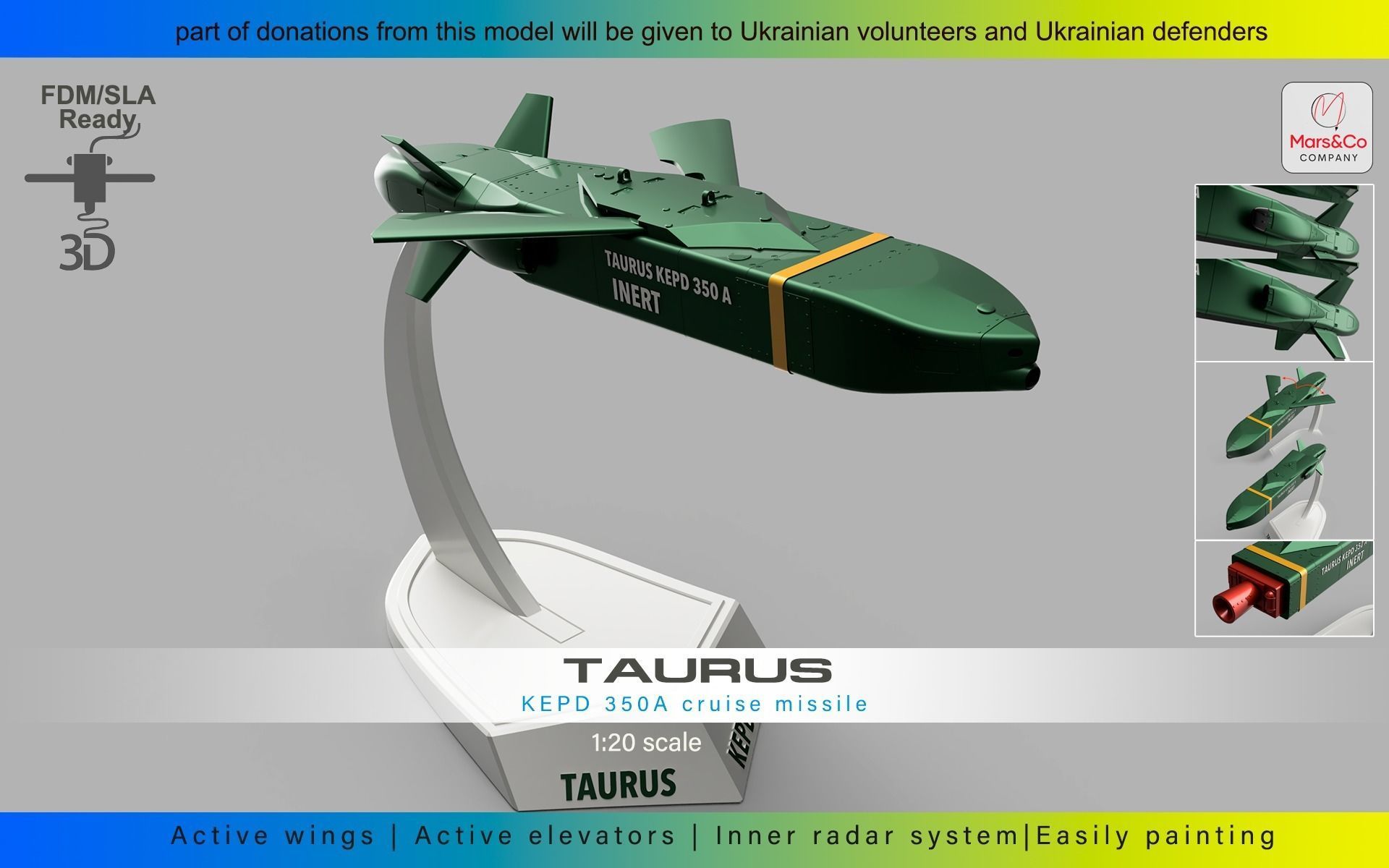 TAURUS KEPD 350 CRUISE MISSILE HIGH QUALITY 3D PRINT MODEL 3D model 3D ...