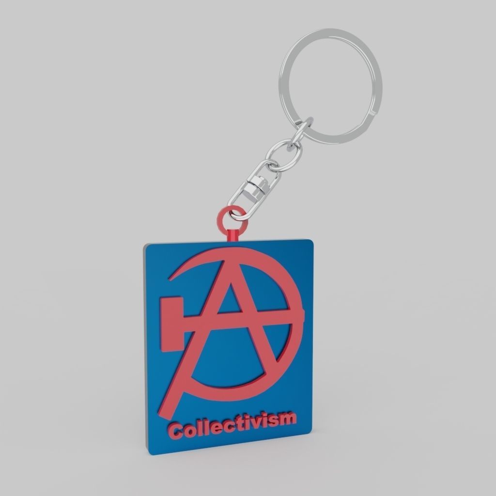Collectivism Symbol 3D Printable Key chain Model 3D model 3D printable ...