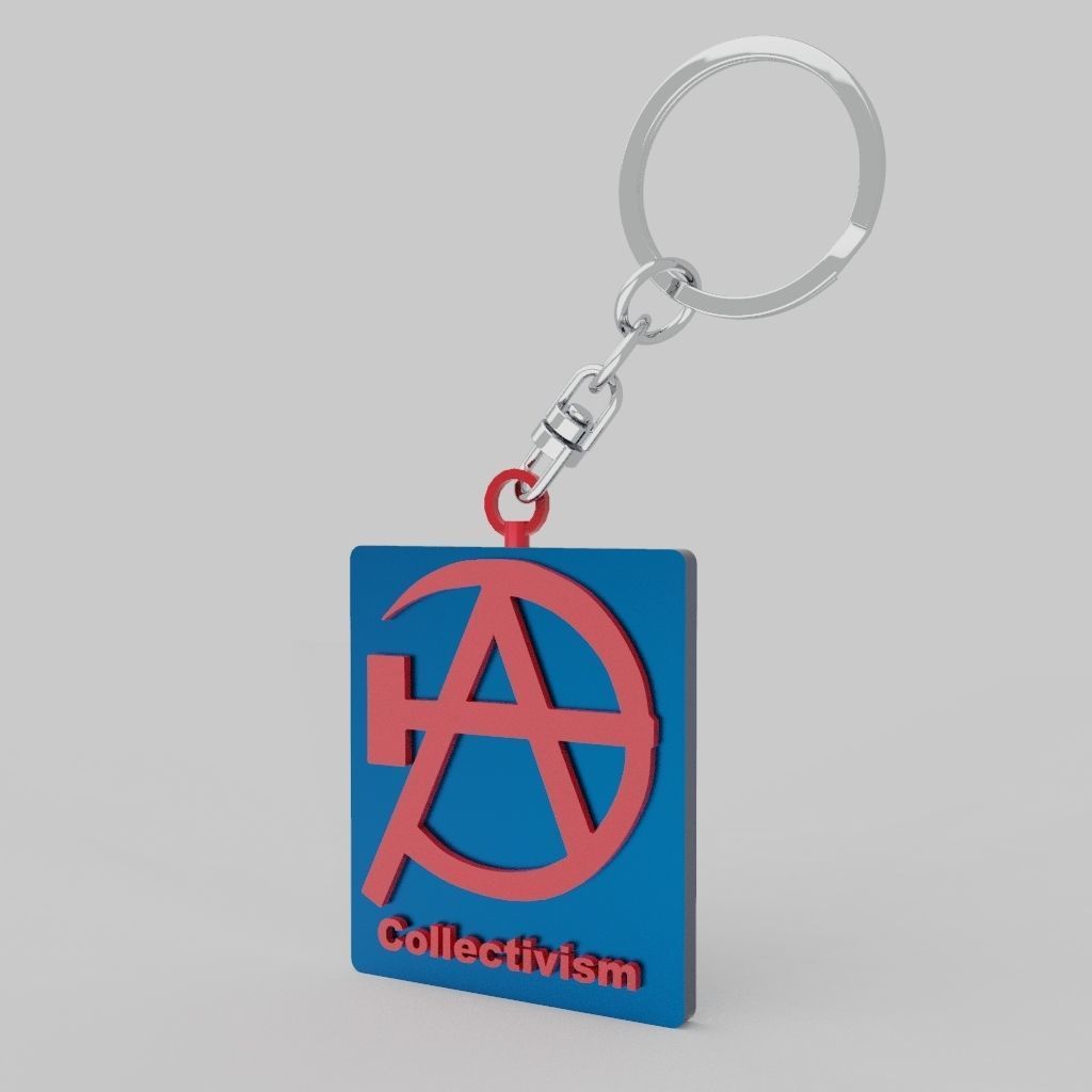 Collectivism Symbol 3D Printable Key chain Model 3D model 3D printable ...