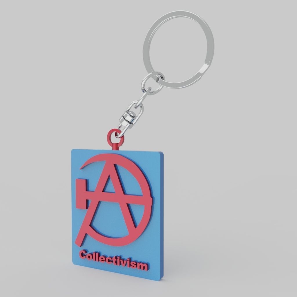 Collectivism Symbol 3D Printable Key chain Model 3D model 3D printable ...