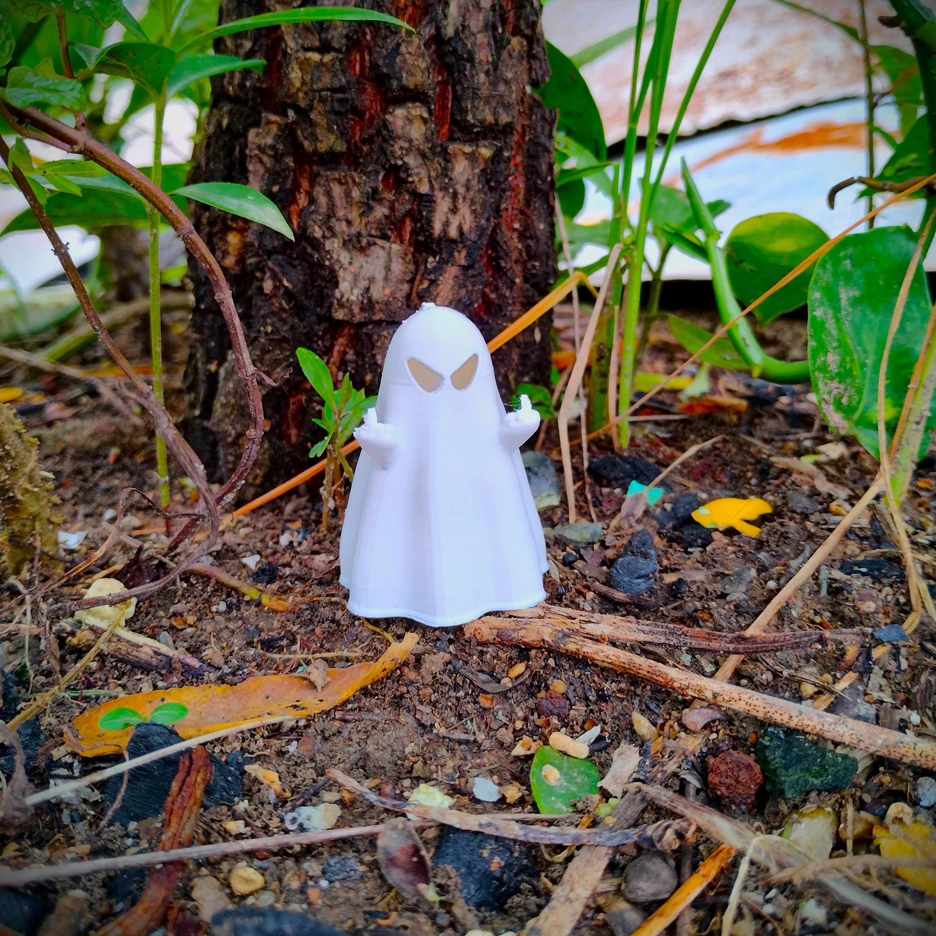 Cute little Angry Ghost 3D model 3D printable | CGTrader