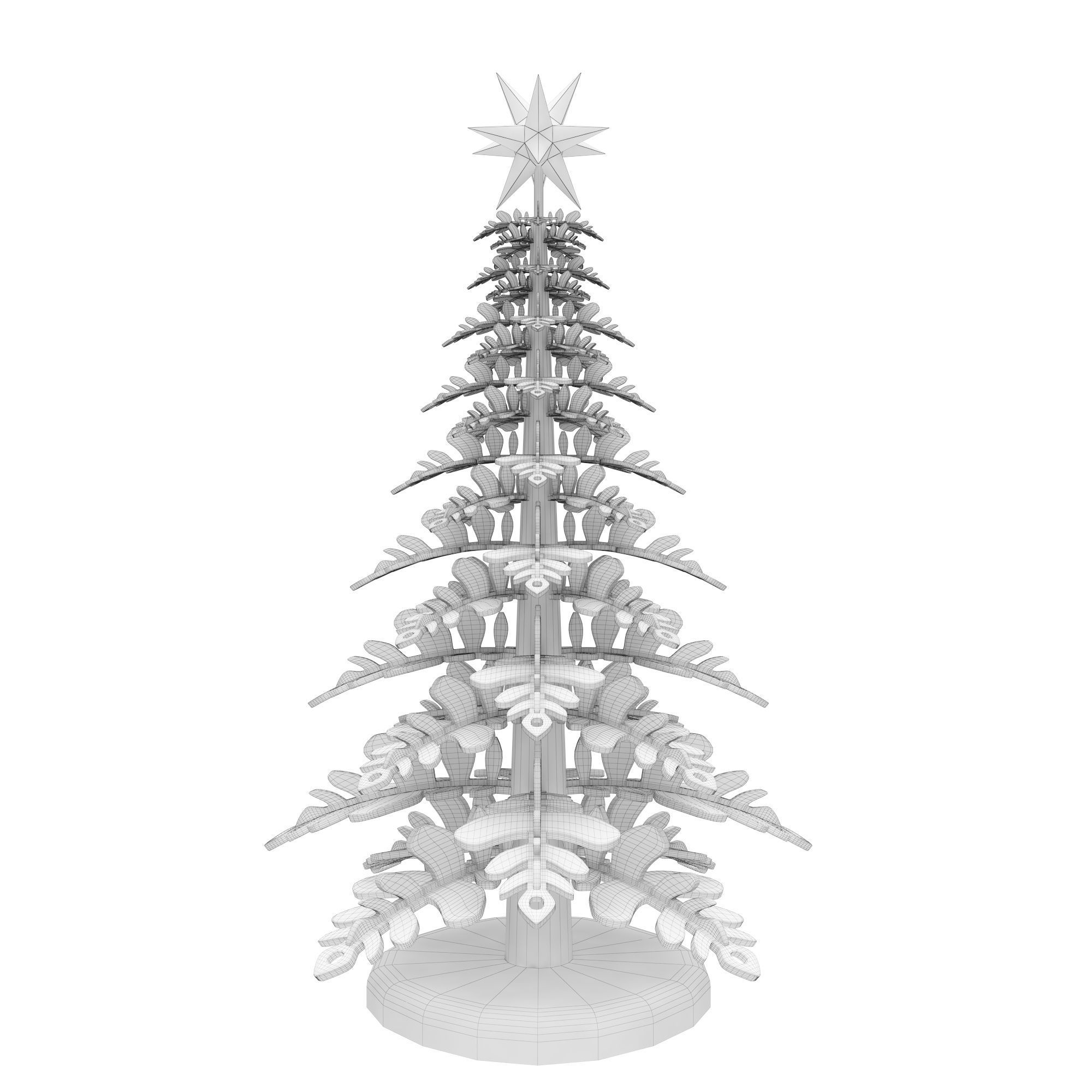 Printable christmas tree 3D model 3D printable | CGTrader