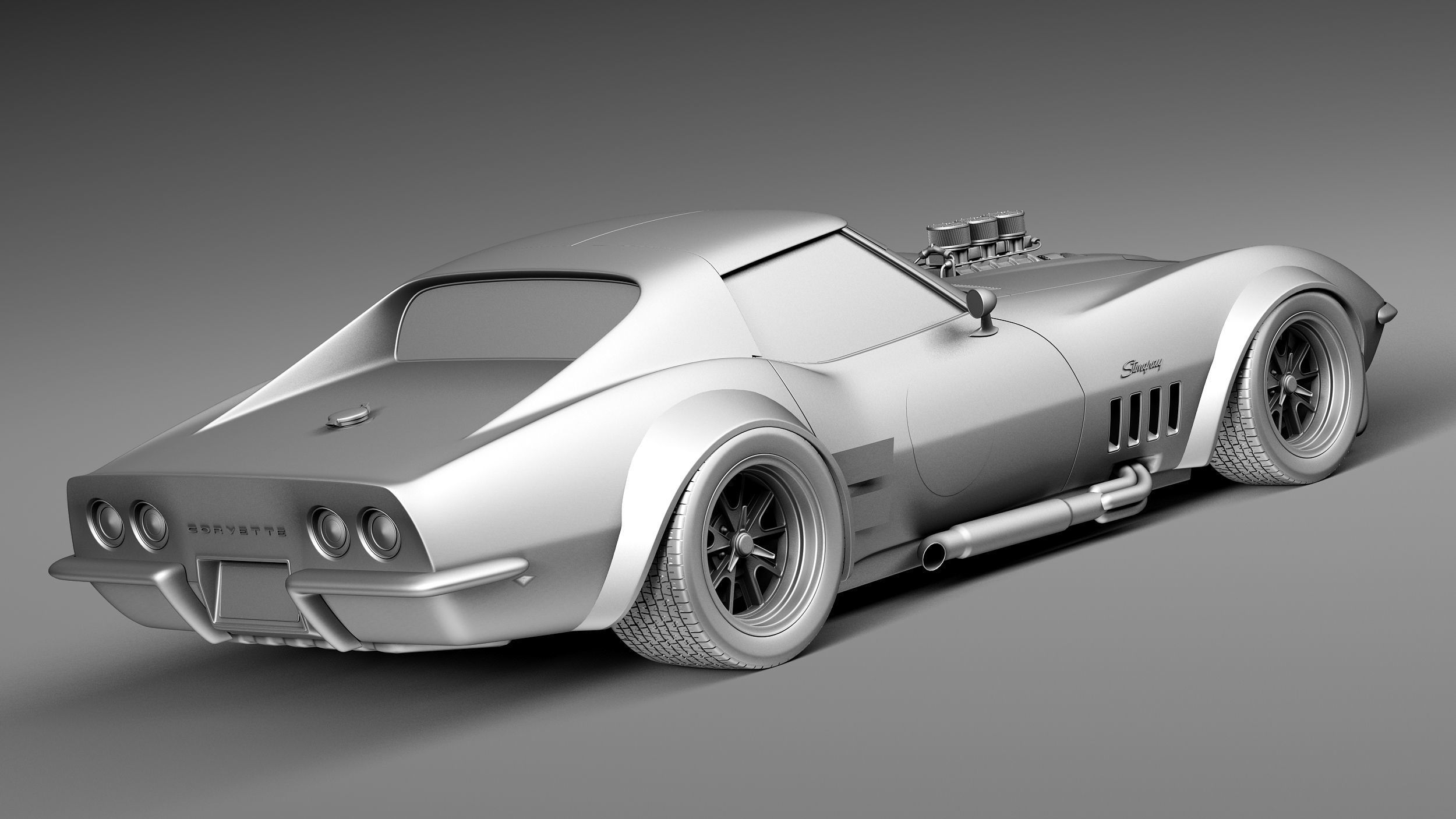 Chevrolet Corvette C3 1969 pro touring 3D Model 3D model | CGTrader