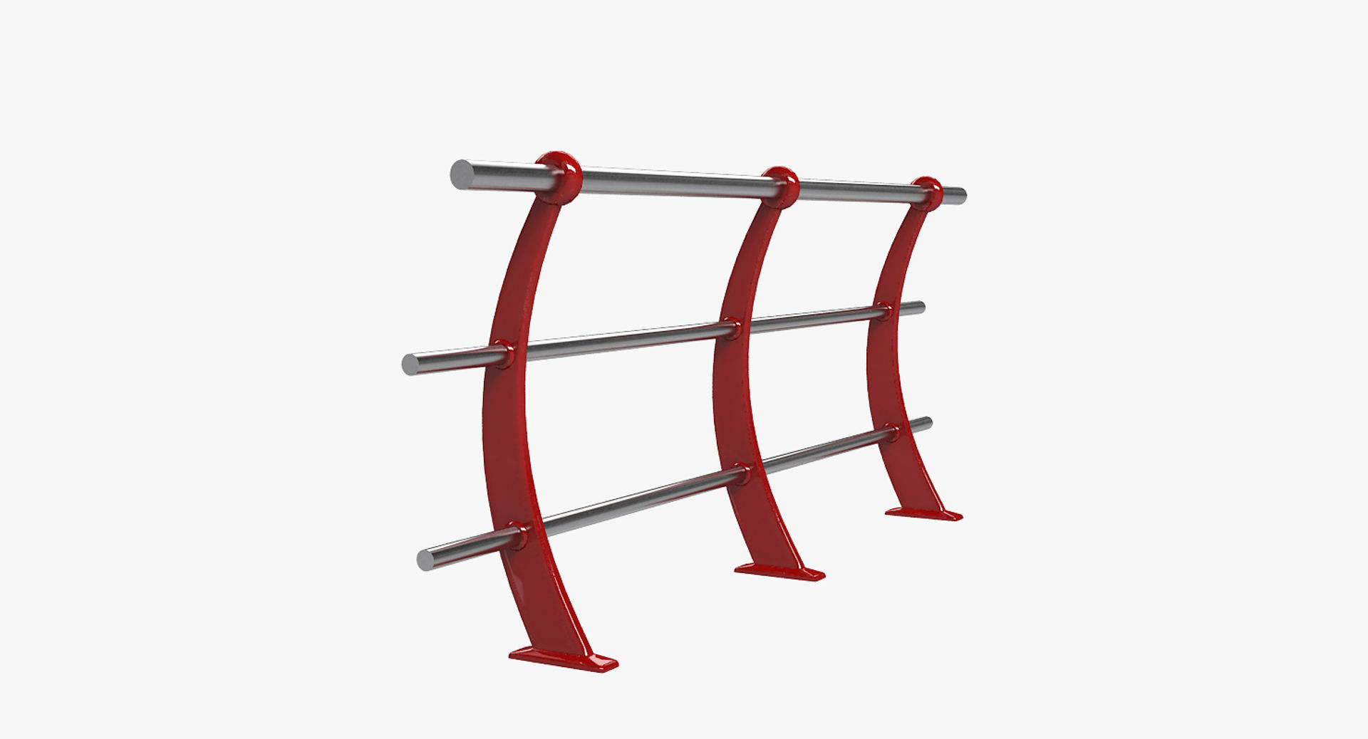 Modern Handrail 3D model | CGTrader