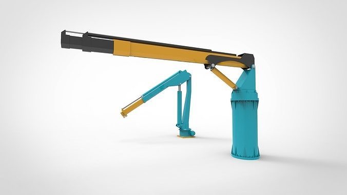 Deck crane ship 3D model | CGTrader