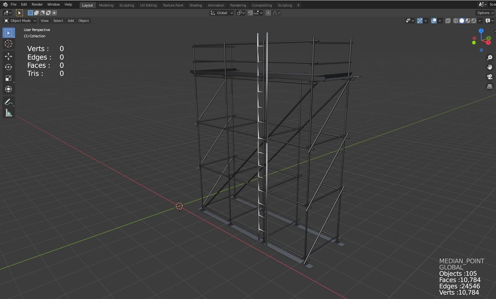 Scaffolding 3D model | CGTrader