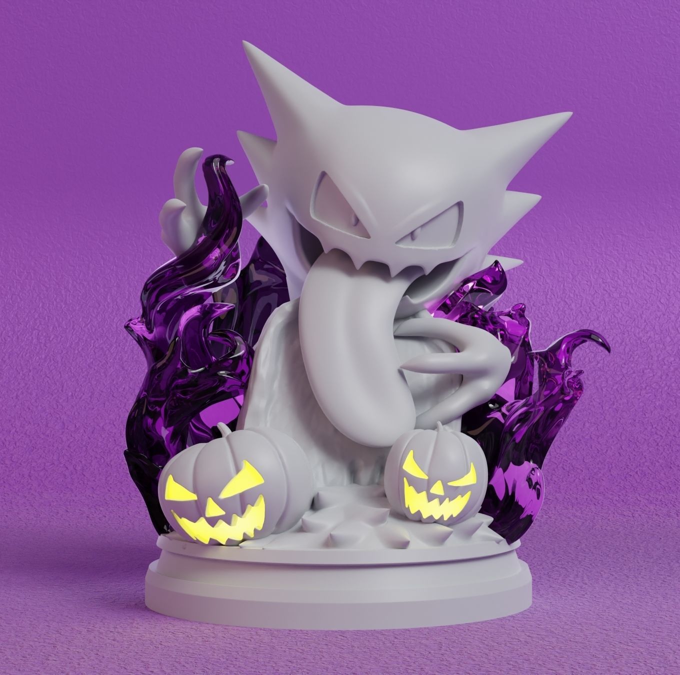 Pokemon - Haunter Halloween Figure 3D model 3D printable | CGTrader