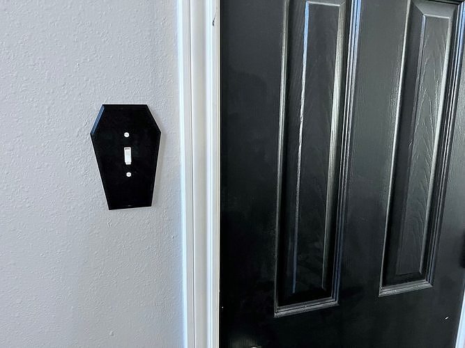 Coffin shaped light switch cover 3D model 3D printable | CGTrader