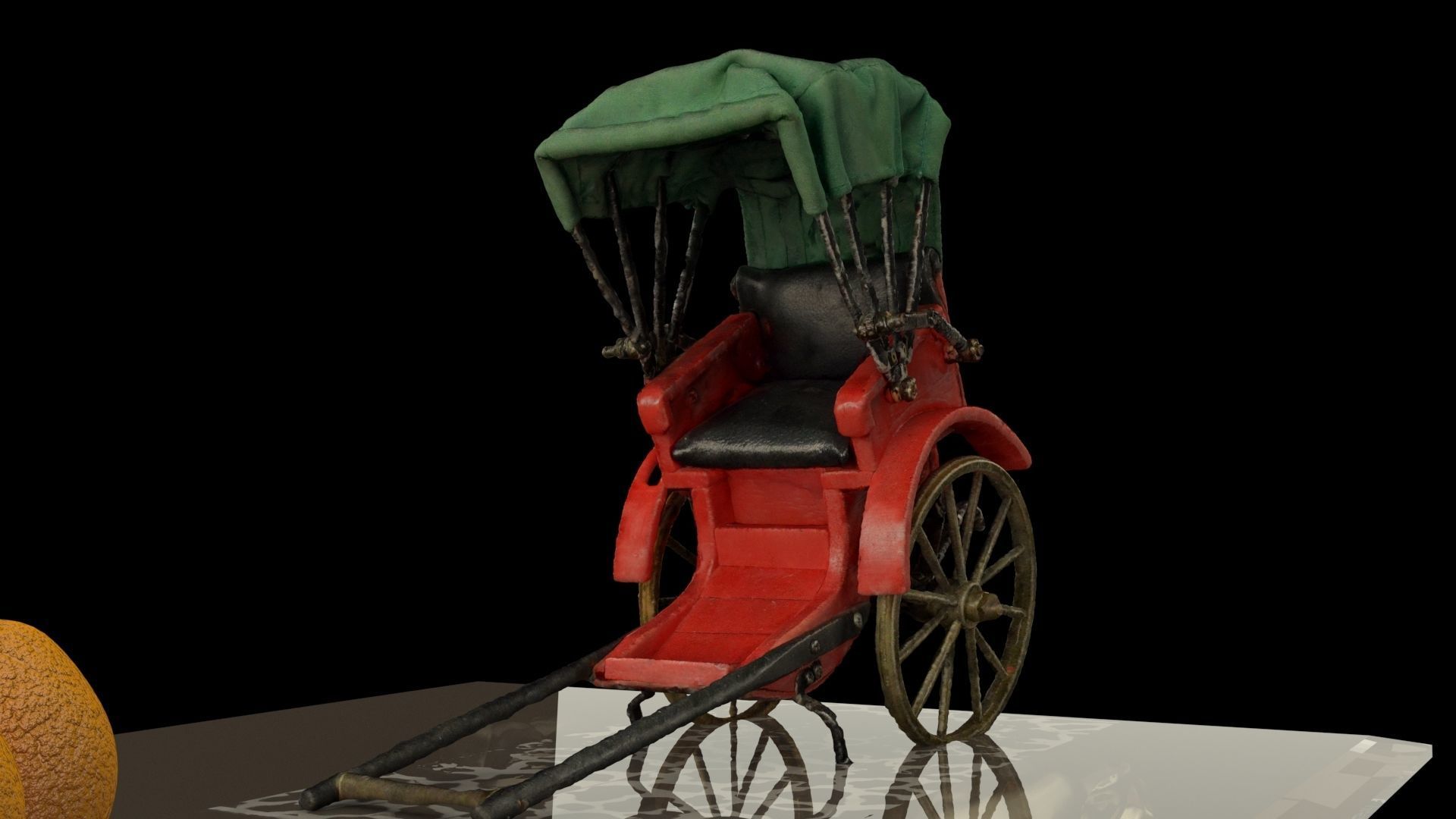 Chinese rickshaw 3D model | CGTrader