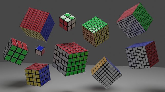 Rubiks Cube Collection free VR / AR / low-poly 3D model | CGTrader