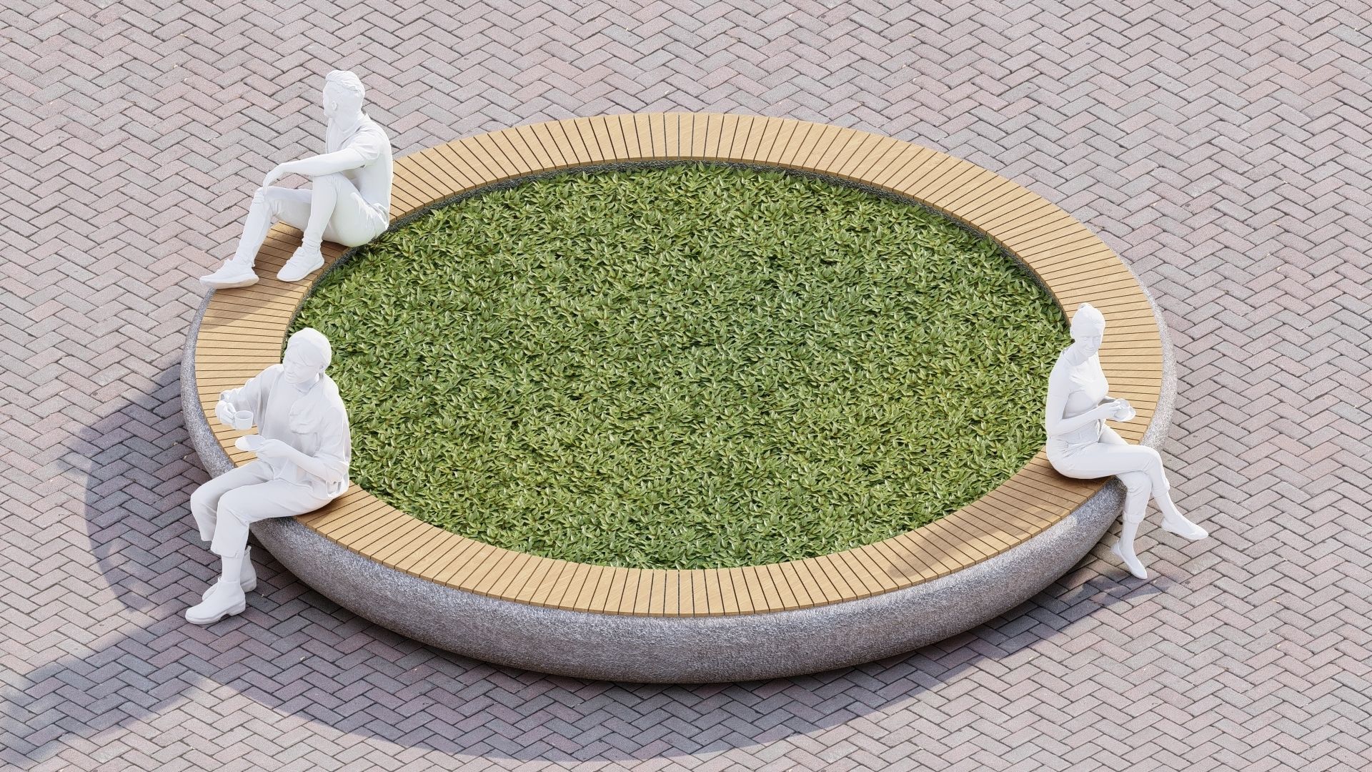 Outside bench 3D model | CGTrader