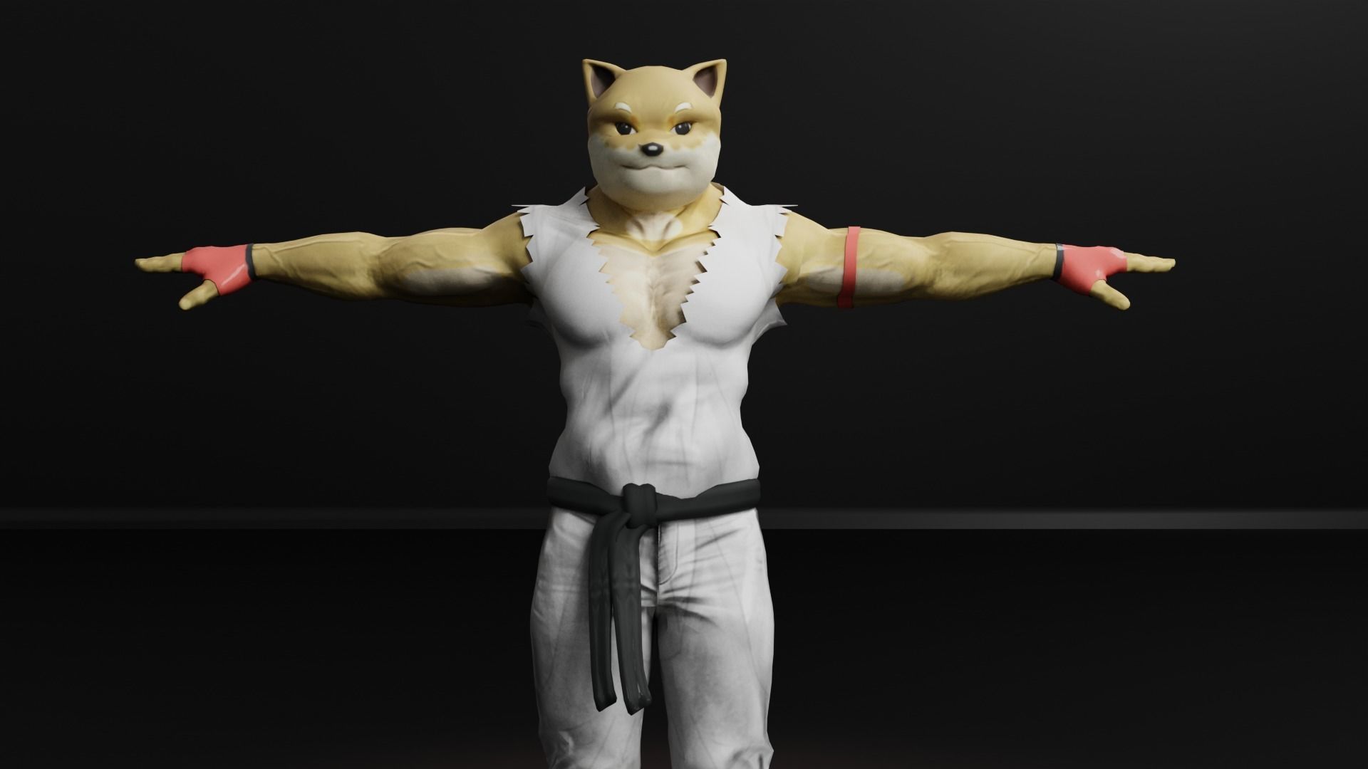 3D model Stylised fighter Game Ready 3D model - UE5 Low-poly 3D model ...