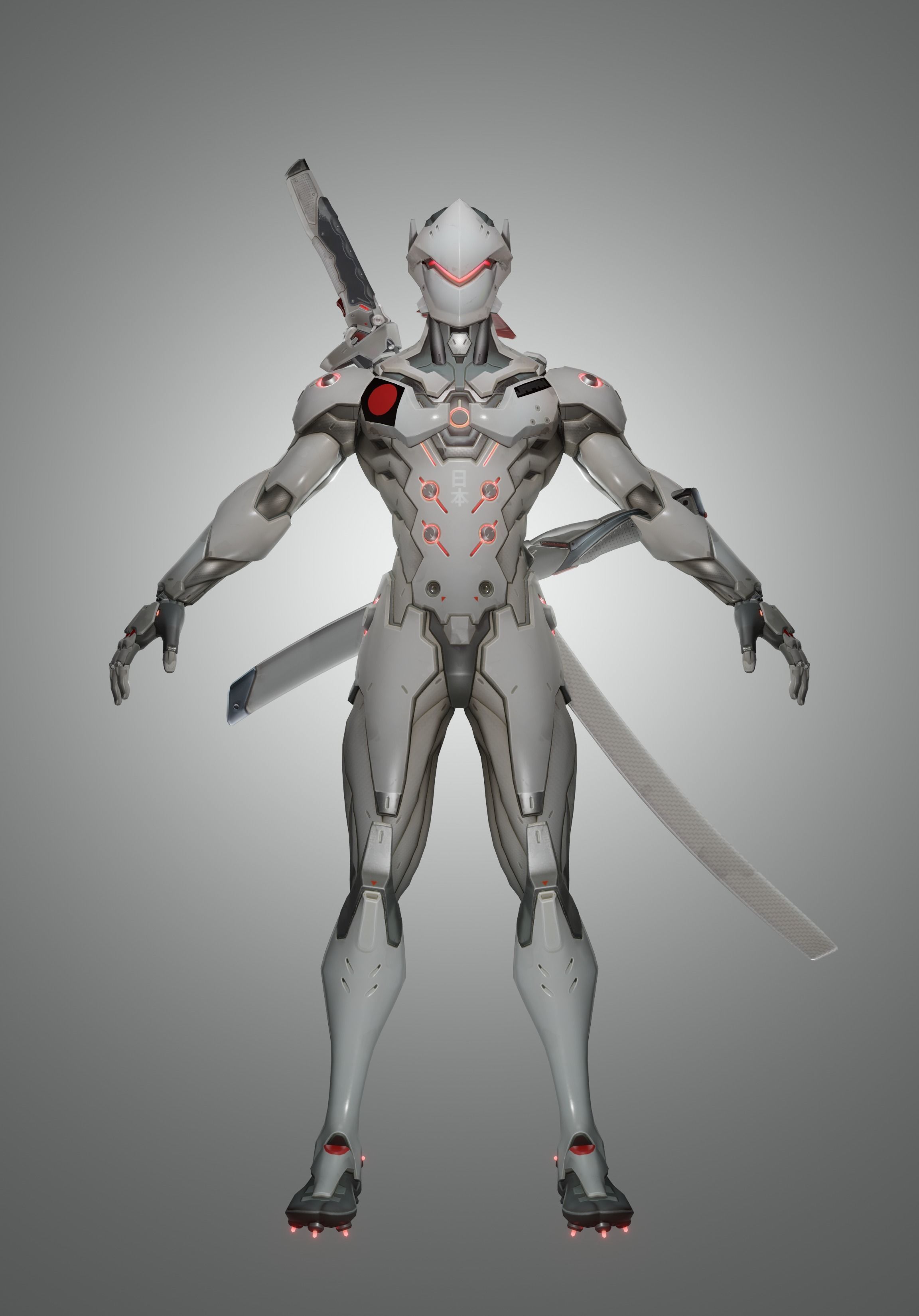 3D model Nihon Genji 3D Overwatch VR / AR / low-poly | CGTrader