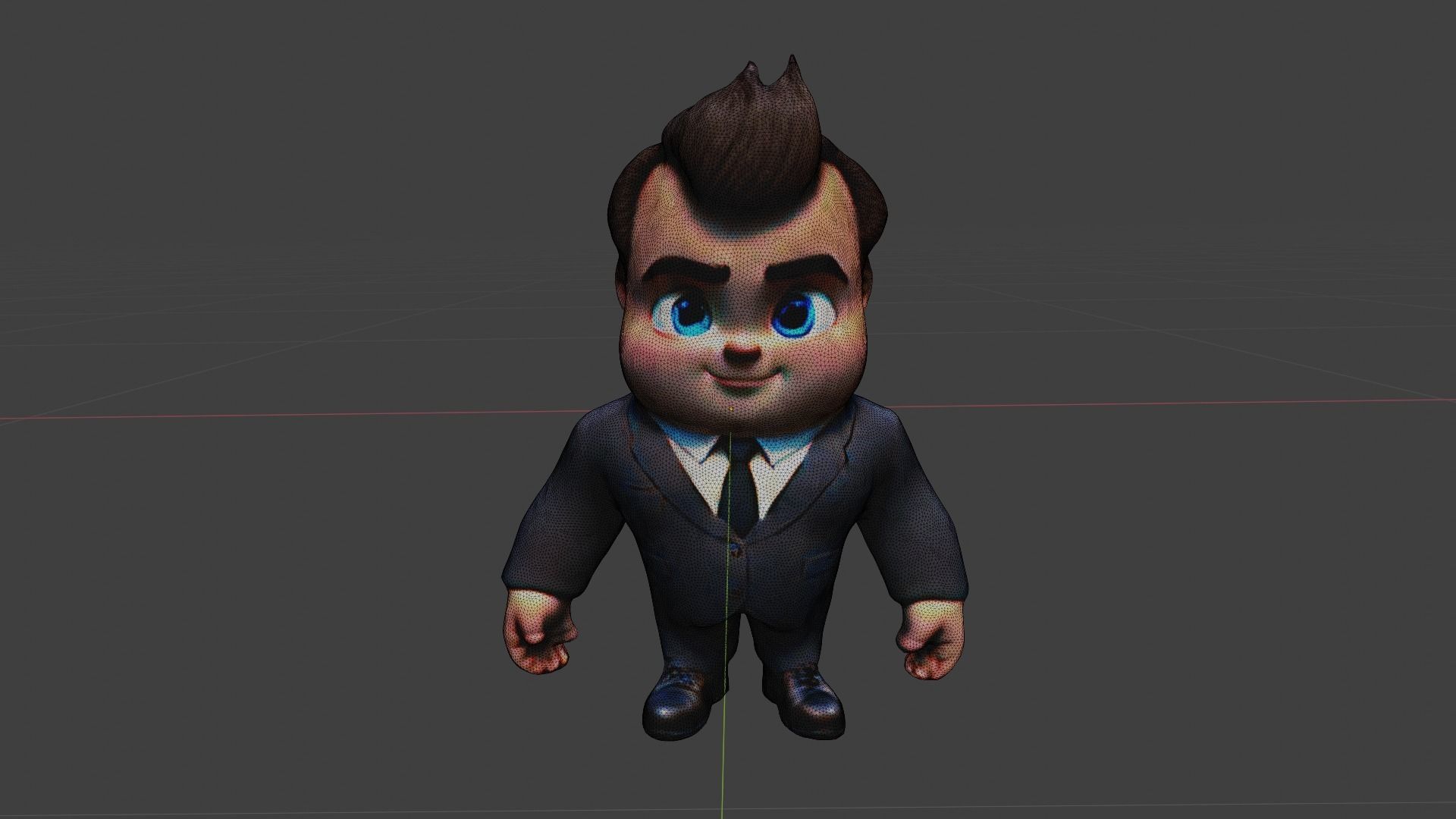 3D model Cartoon Boss Boy VR / AR / low-poly | CGTrader