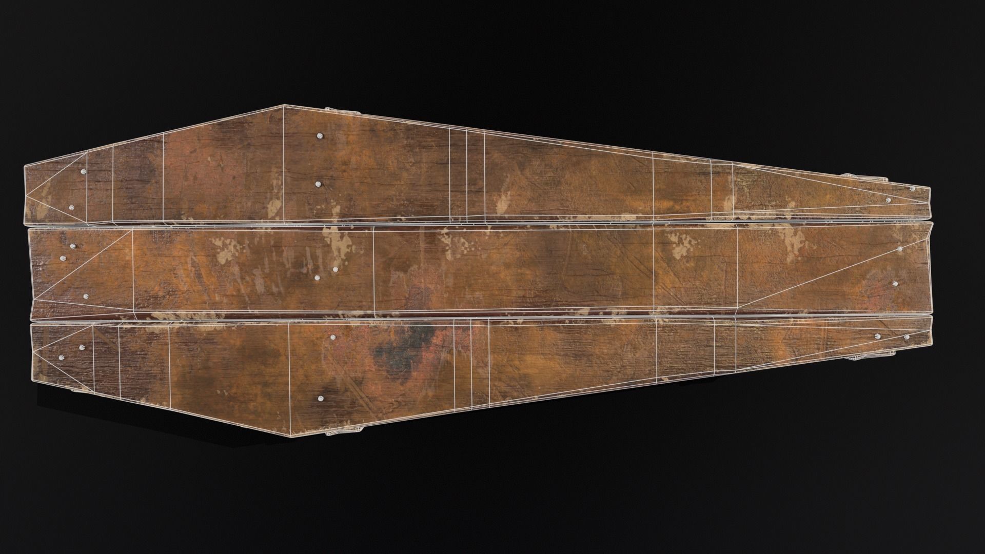 3D model Rustic Wooden Coffin VR / AR / low-poly | CGTrader
