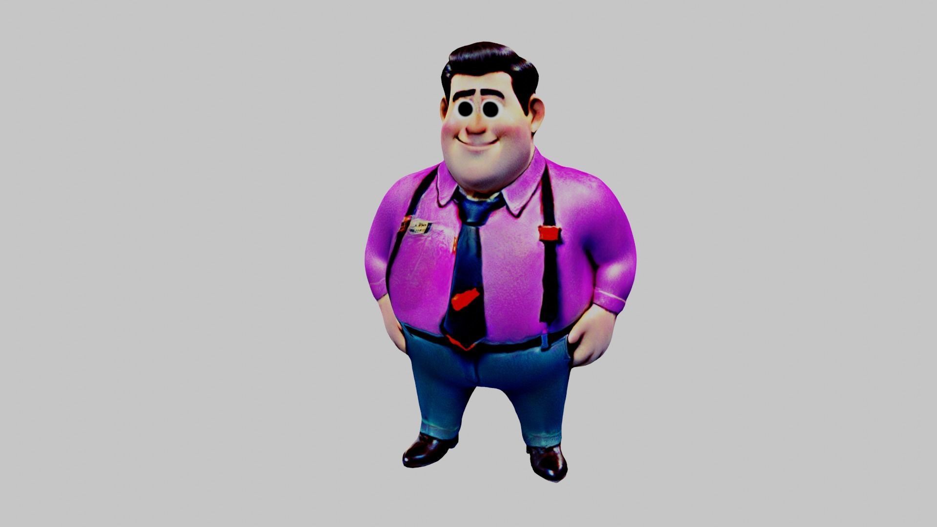 3D model Cartoon Character Fat Man VR / AR / low-poly | CGTrader