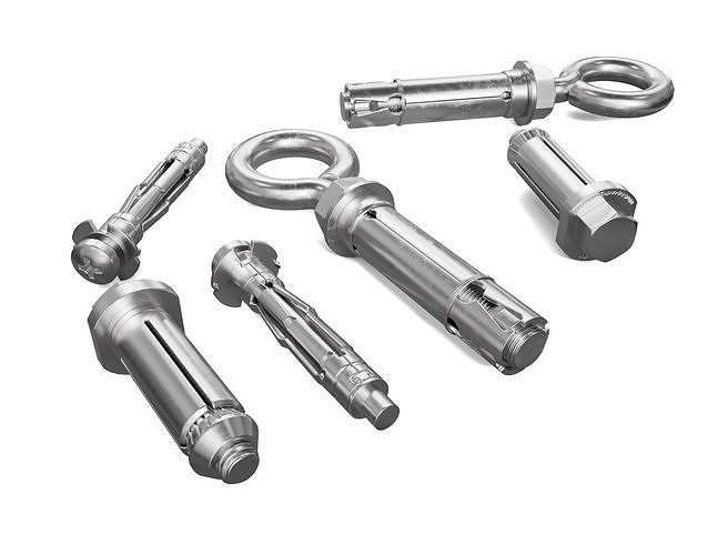 Expansion nail hardware 3D model | CGTrader