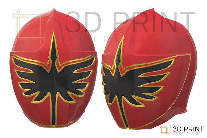 Red Power Ranger Samurai Mask