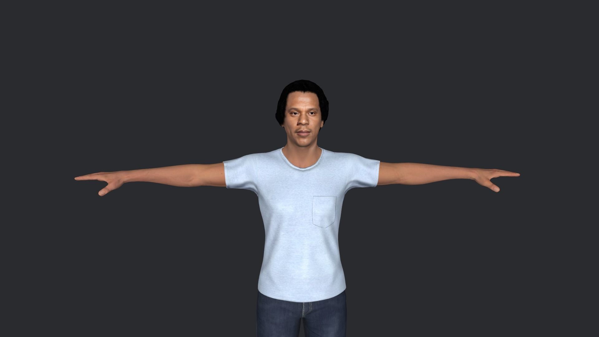 Jay Z Hyper Realistic Full Body Rigged Character 3D model animated rigged | CGTrader