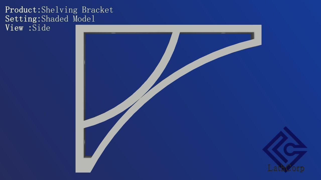 Shelving Bracket 3D model 3D printable | CGTrader