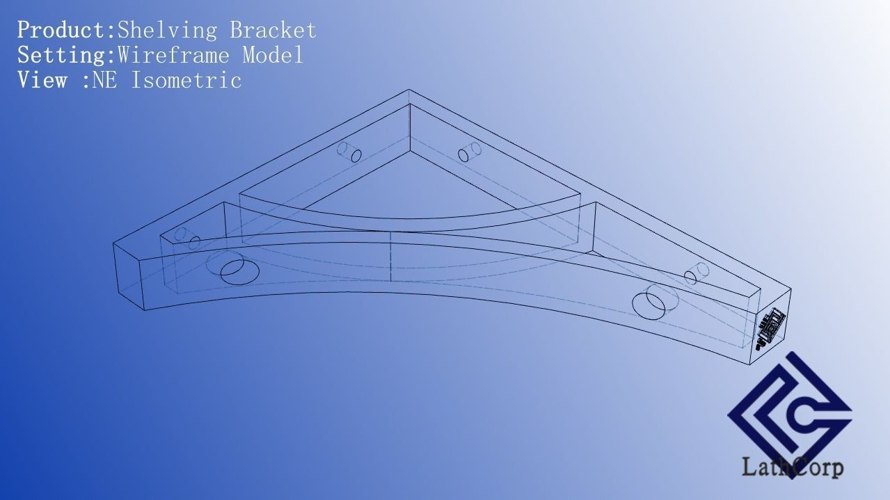 Shelving Bracket 3D model 3D printable | CGTrader
