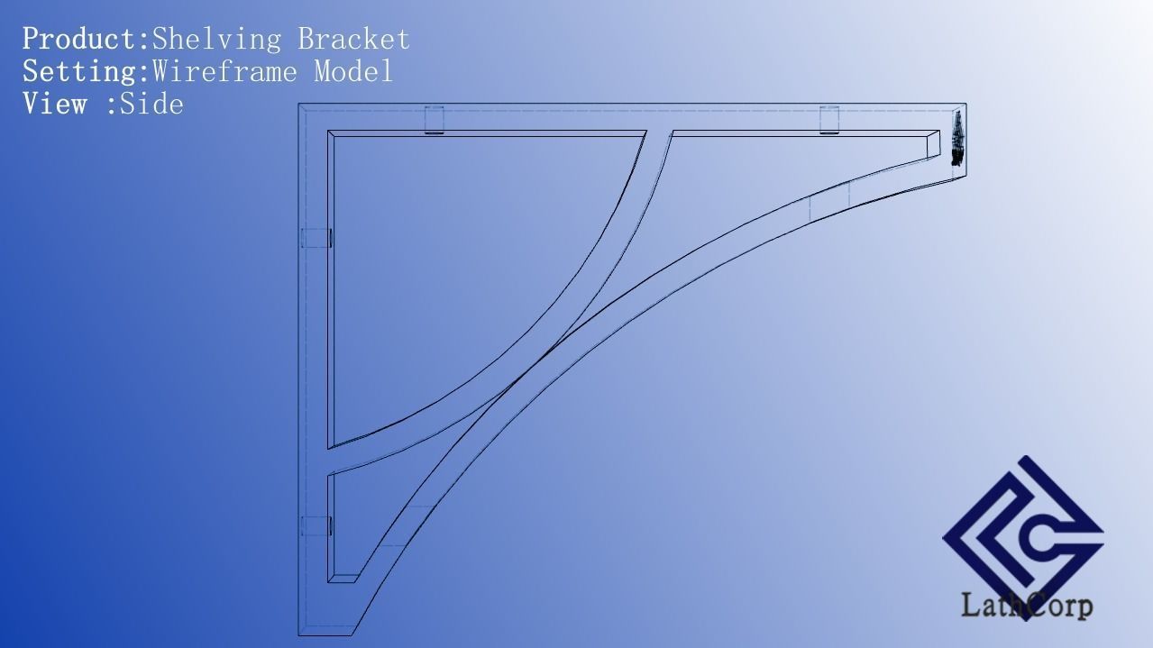 Shelving Bracket 3D model 3D printable | CGTrader
