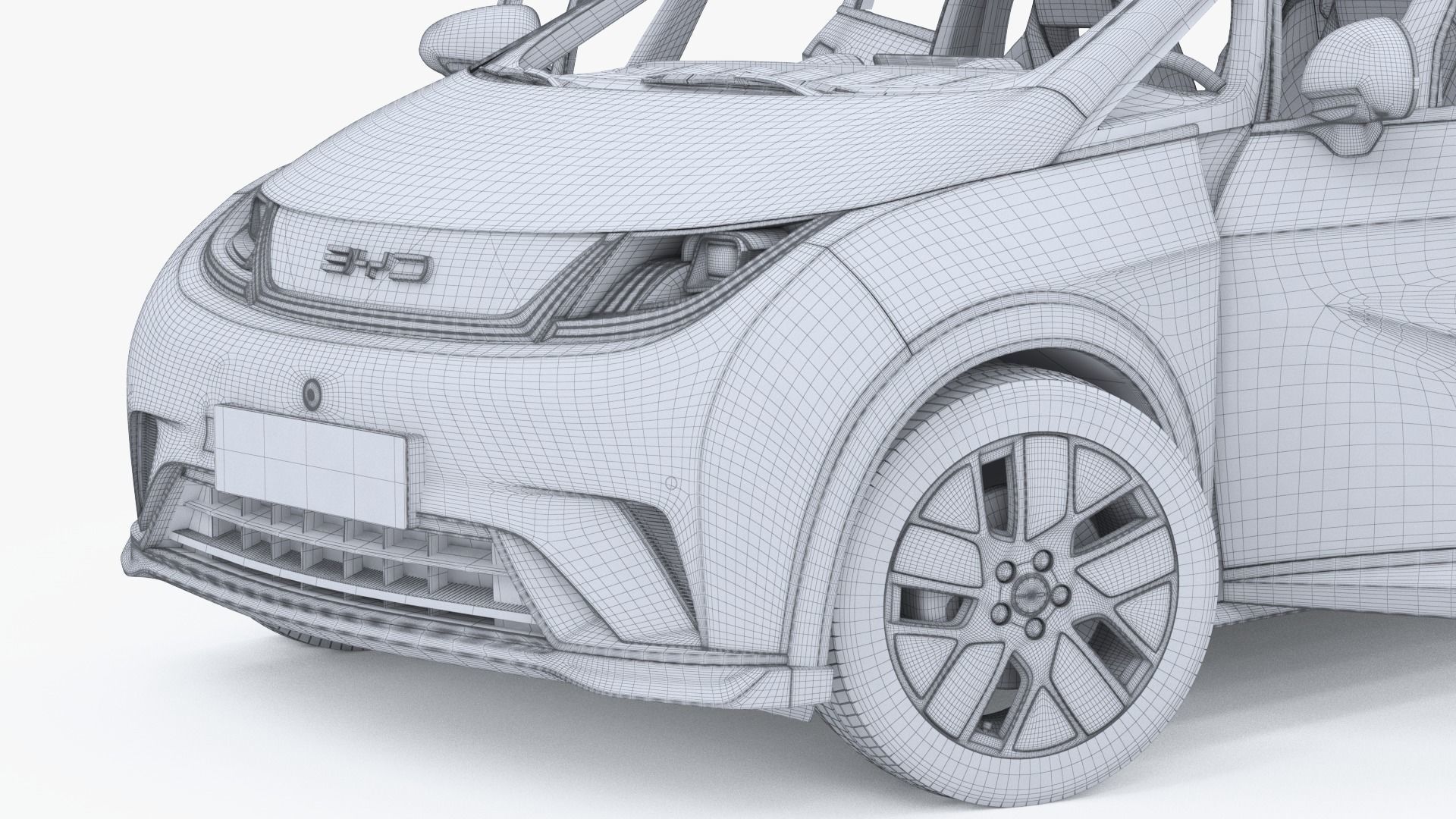 3D model BYD Dolphin EV 2023 With interior VR / AR / low-poly | CGTrader