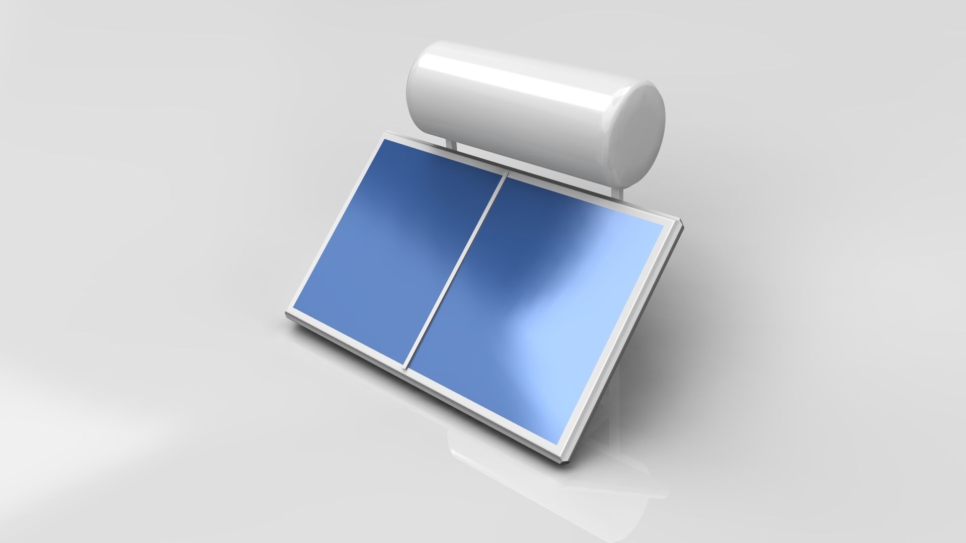 Solar Water Boiler 3D model | CGTrader
