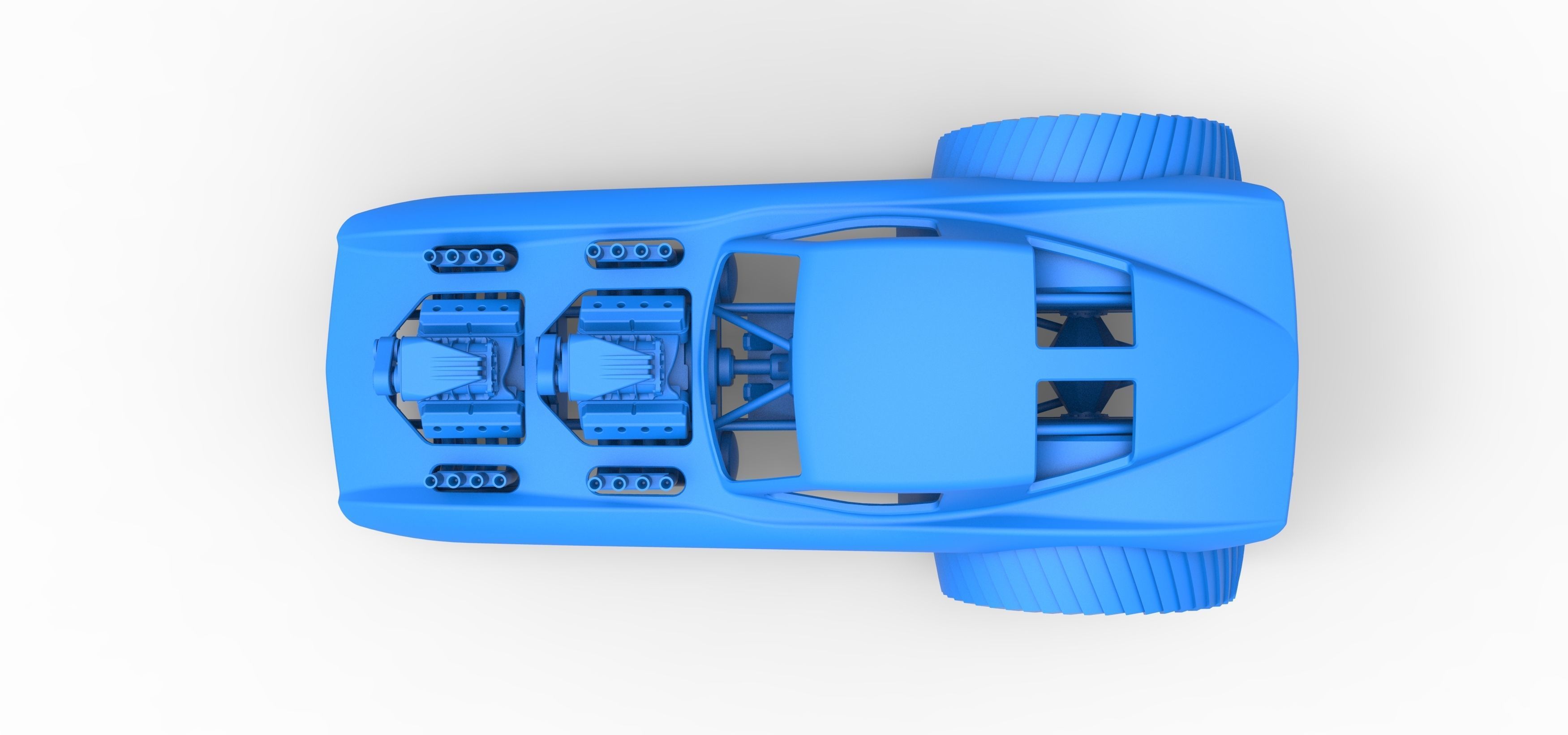 Pulling truck 2wd with Car shell Version 2 Scale 1 to 25 3D model 3D ...