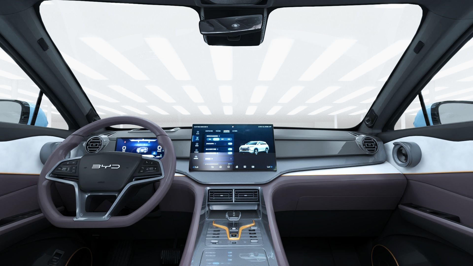 BYD Frigate 07 DM-i 2023 With interior 3D model animated rigged | CGTrader