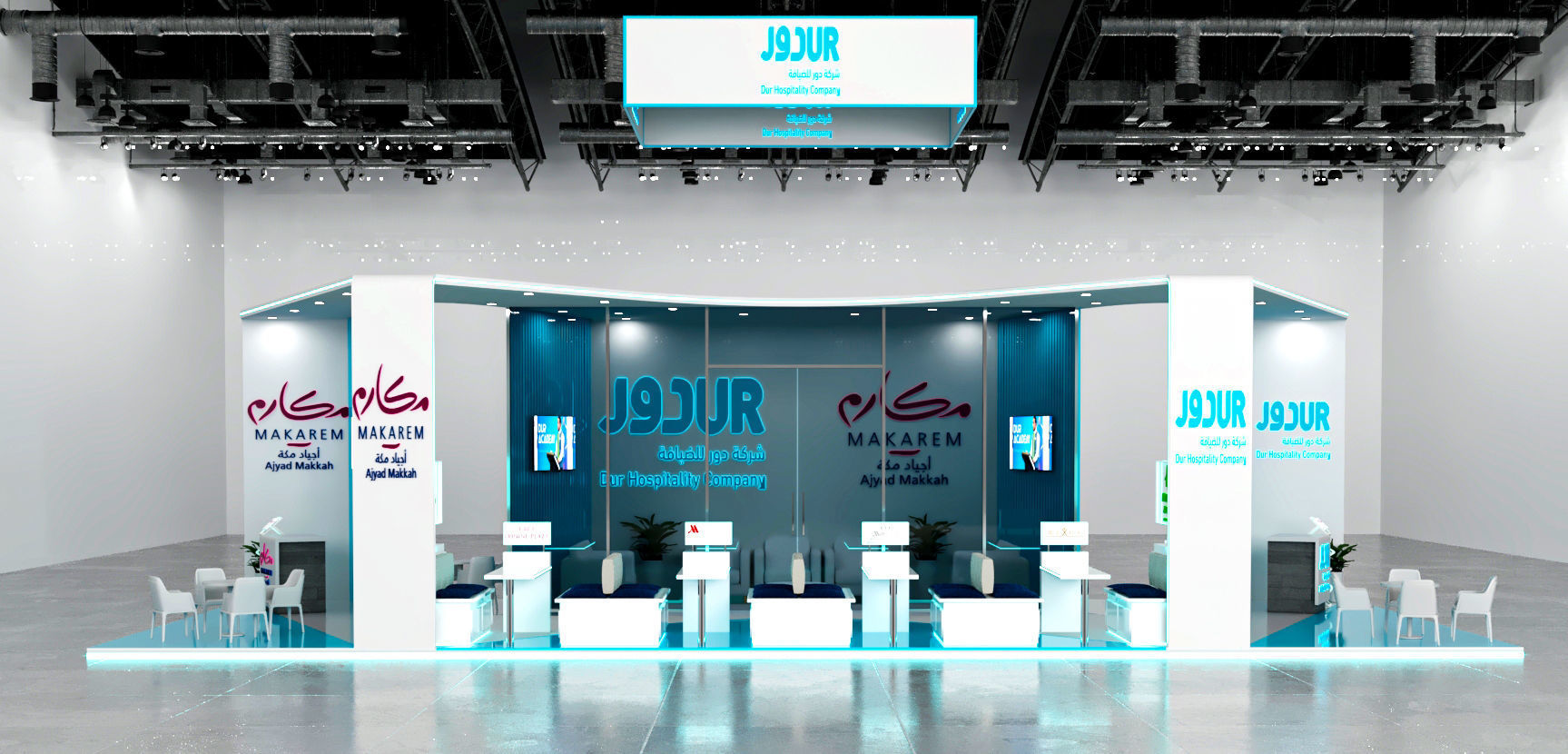 booth 6x15 3D model | CGTrader