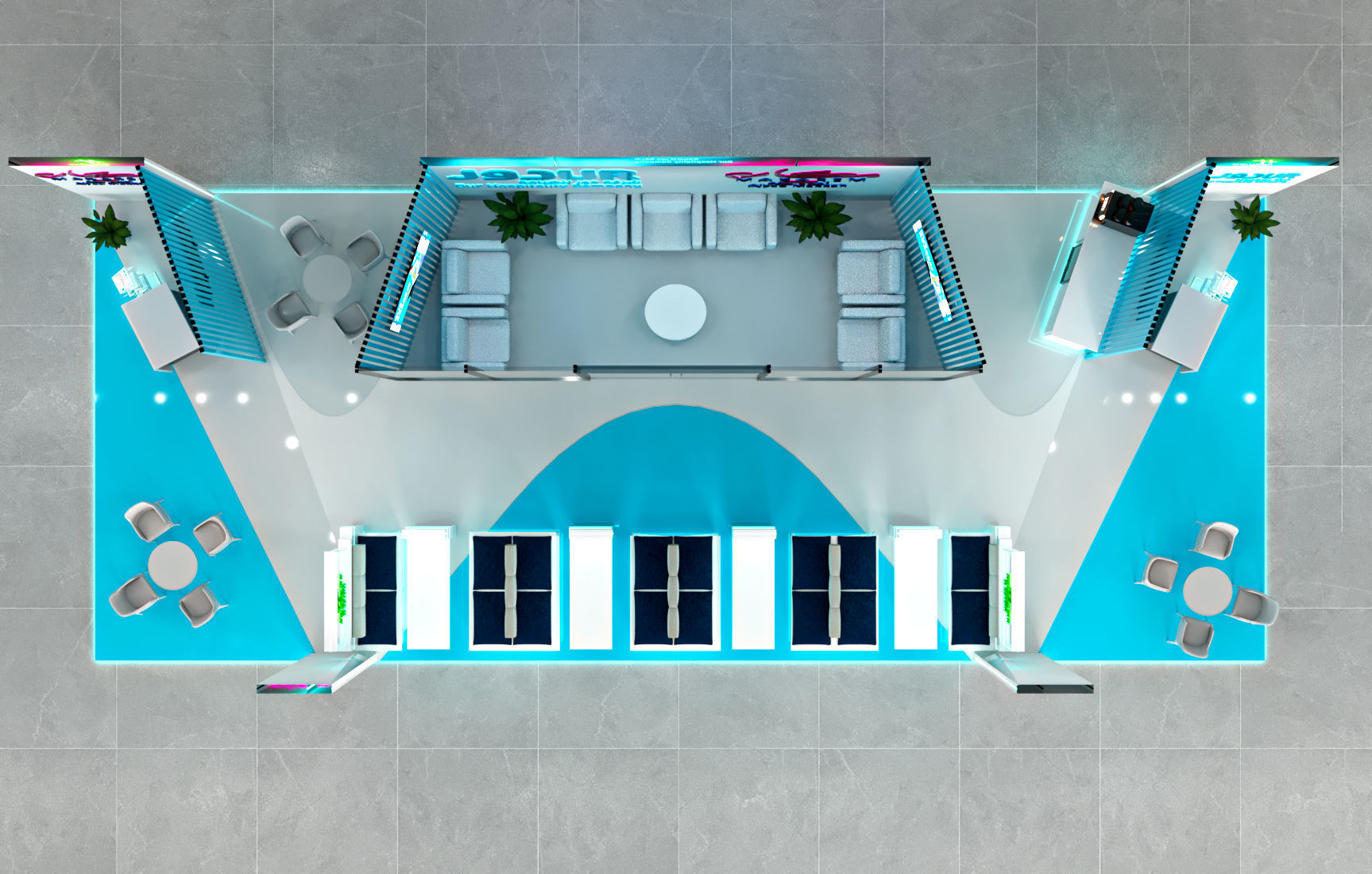 booth 6x15 3D model | CGTrader