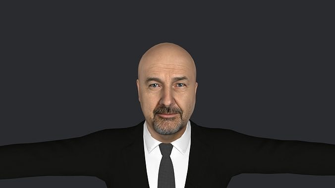 John Locke from Lost Hyper Realistic Full Body Rigged Character 3D ...