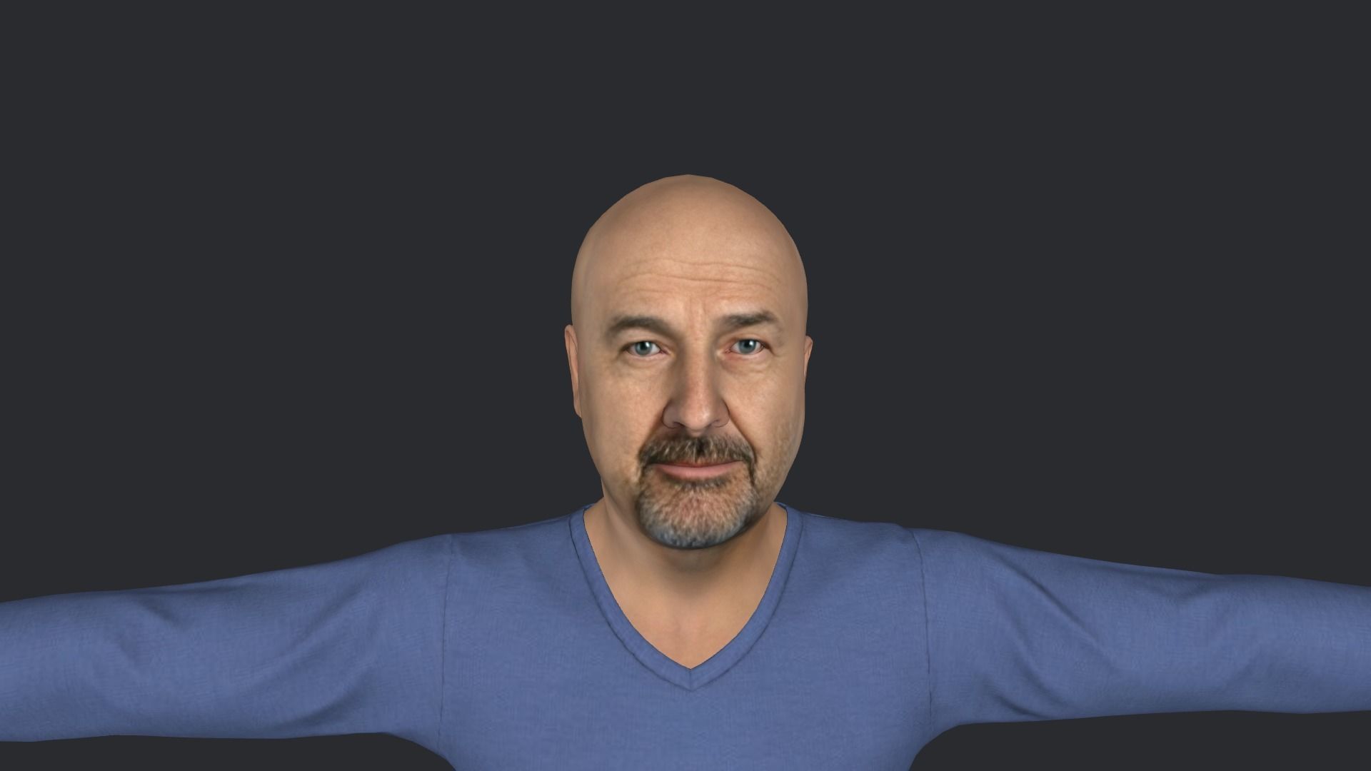 John Locke from Lost Hyper Realistic Full Body Rigged Character 3D ...