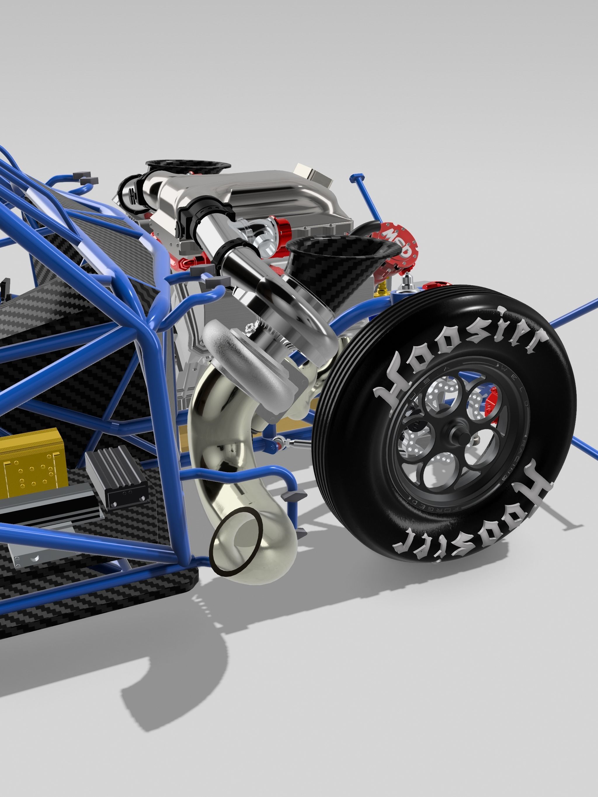 TWIN TURBO HEMI GEN 2 COMPLETE FOR PROMOD NOVA 3D model 3D printable ...