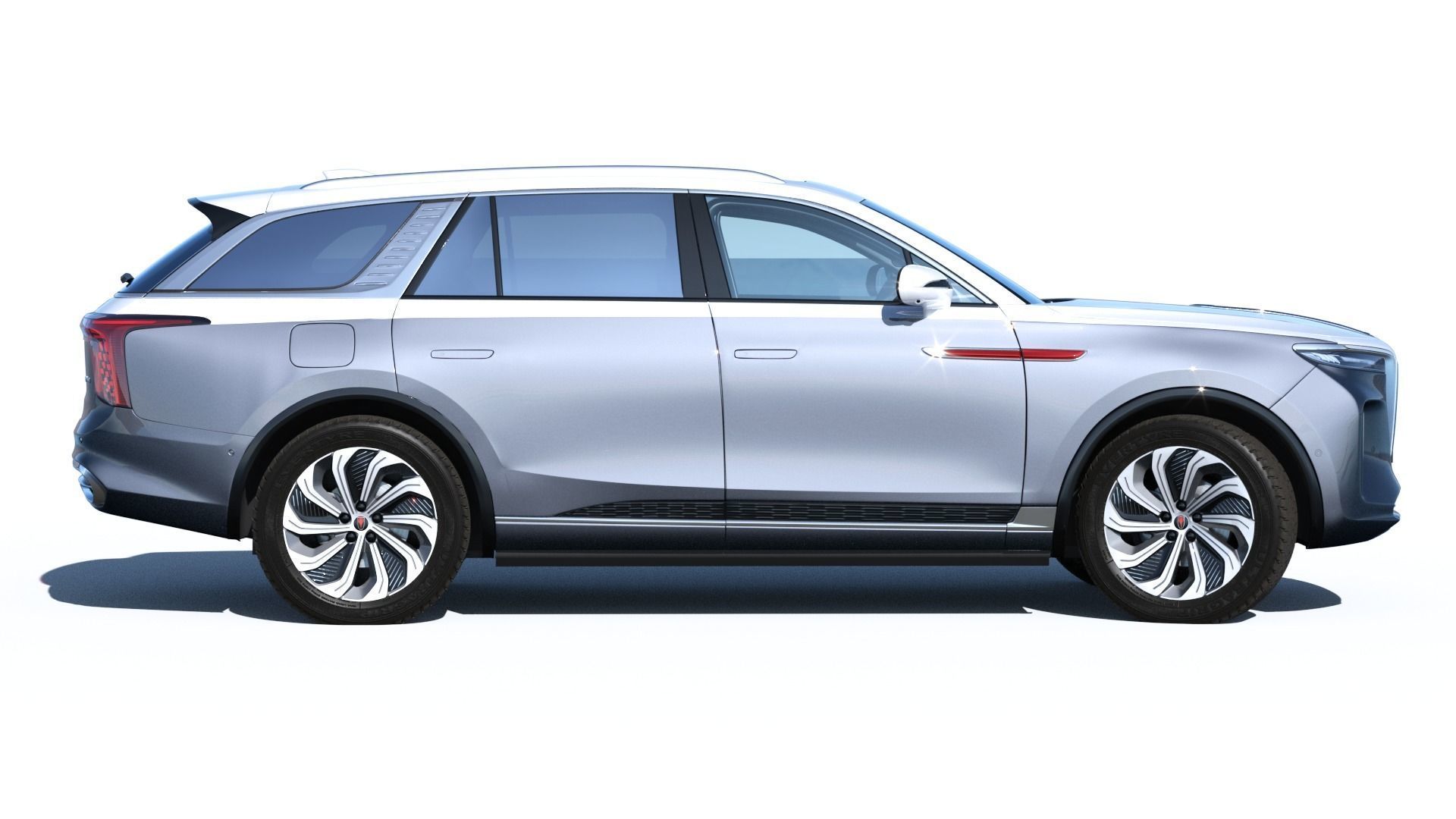 FAW Hongqi E-HS9 EV 2022 With interior 3D model animated rigged | CGTrader