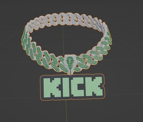 fivem ready kick logo chain free VR / AR / low-poly 3D model | CGTrader