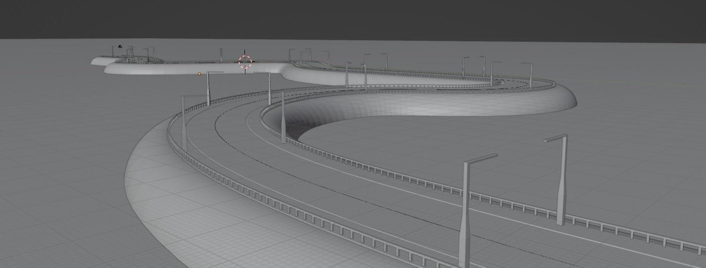 Procedural Road 3D model | CGTrader