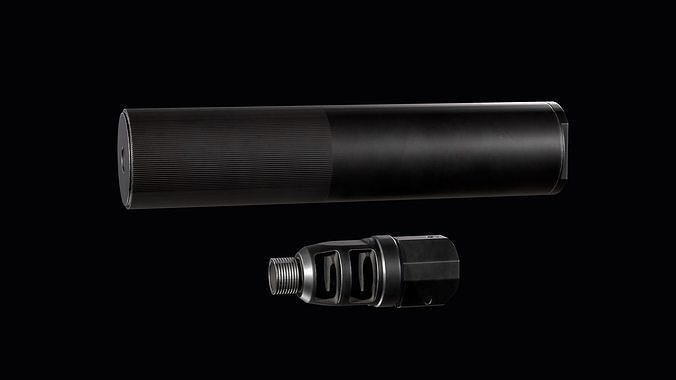 3D model Accuracy International Tactical Sound Moderator 338 VR / AR ...