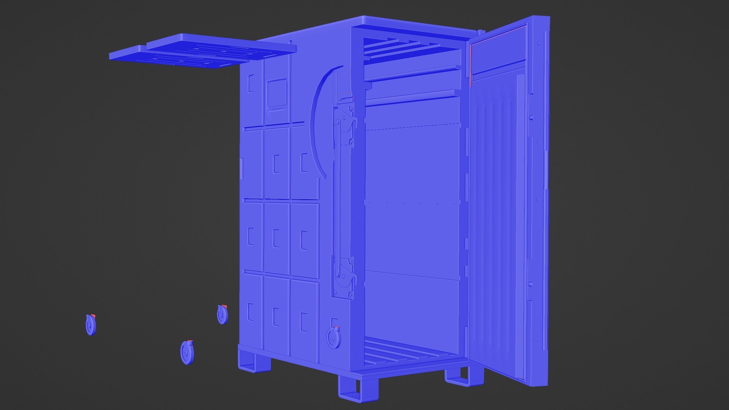 Insulated Container - ROLL 900 3D model animated | CGTrader