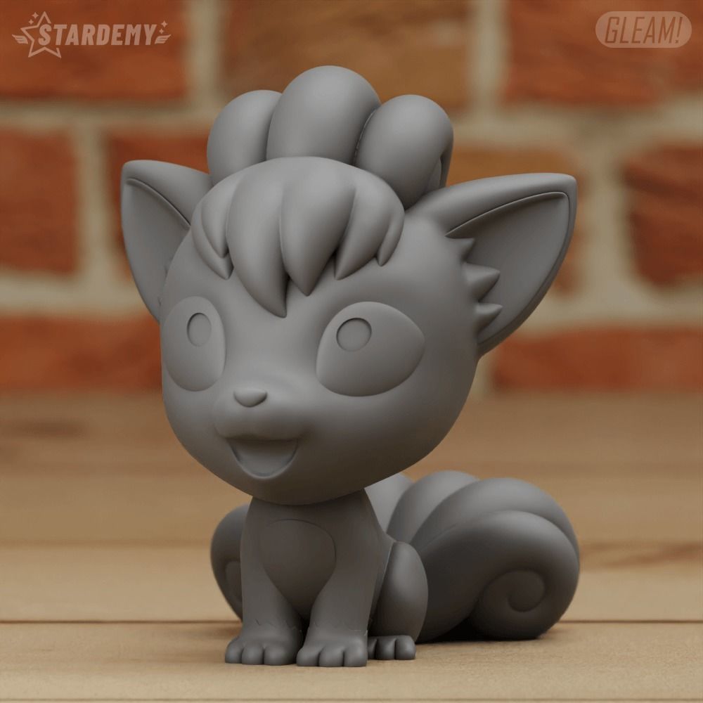 Vulpix Chibi 2 Models Easy to Print Pokemon 3D model 3D printable ...
