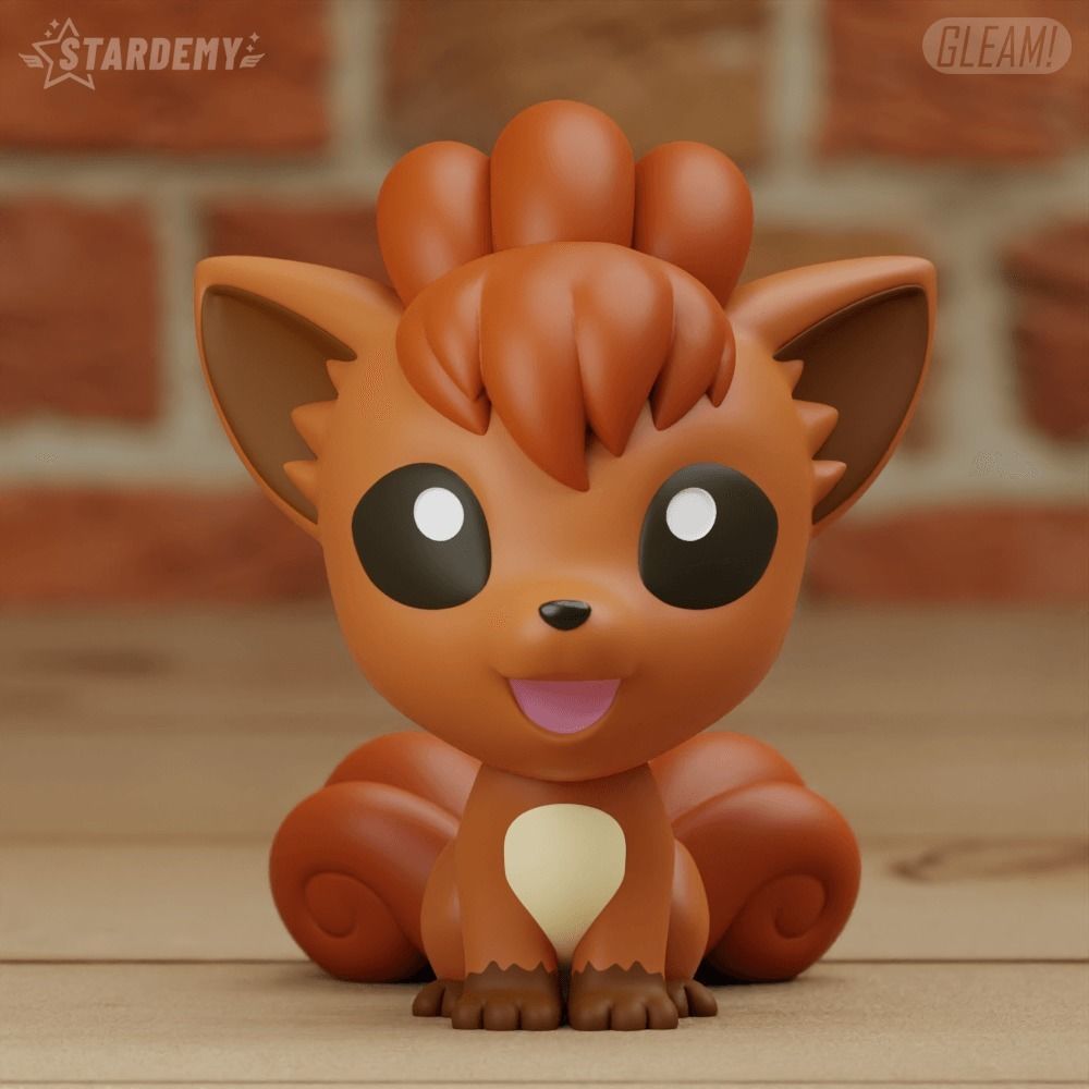 Vulpix Chibi 2 Models Easy to Print Pokemon 3D model 3D printable ...