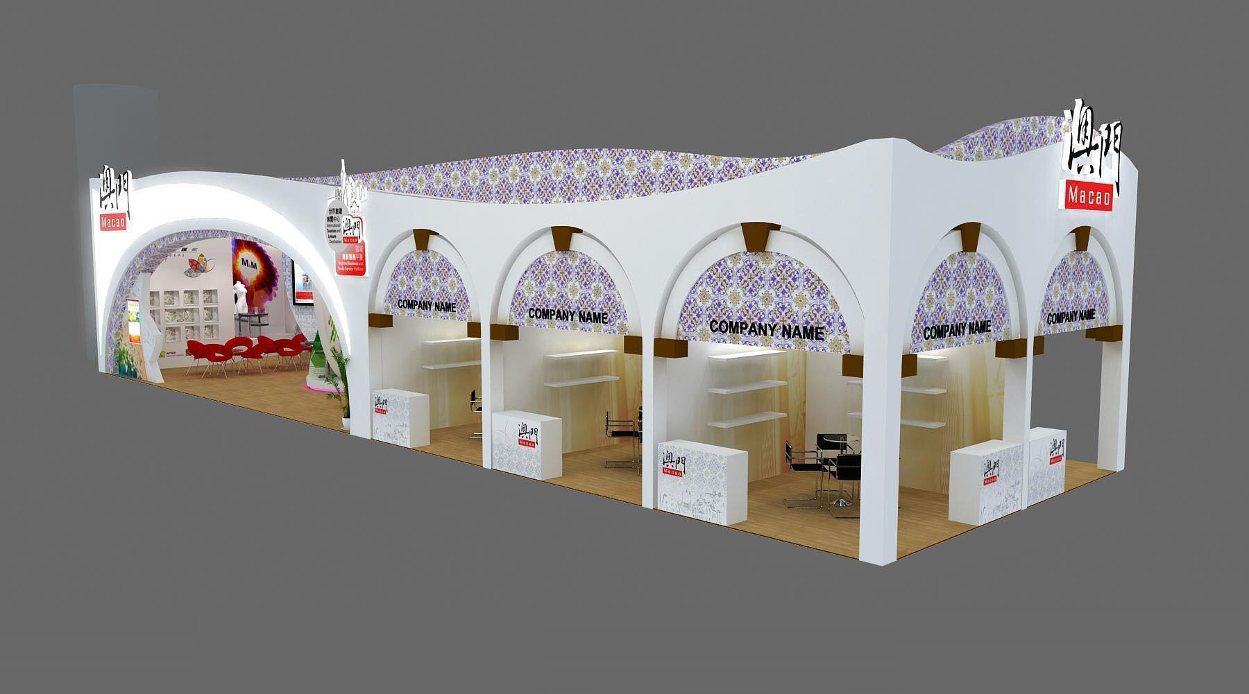Exhibition - Area -27X6-3DMAX2009-022 3D model | CGTrader
