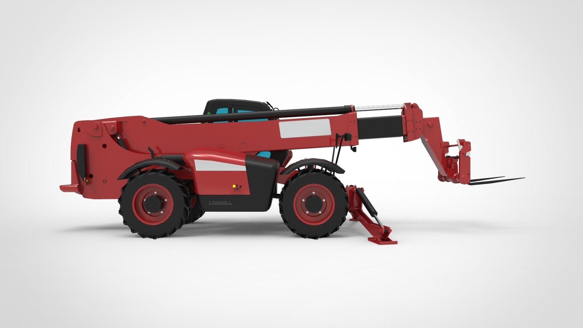 Telehandler forklift 3D model | CGTrader