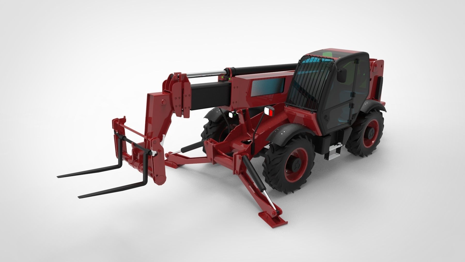 Telehandler forklift 3D model | CGTrader