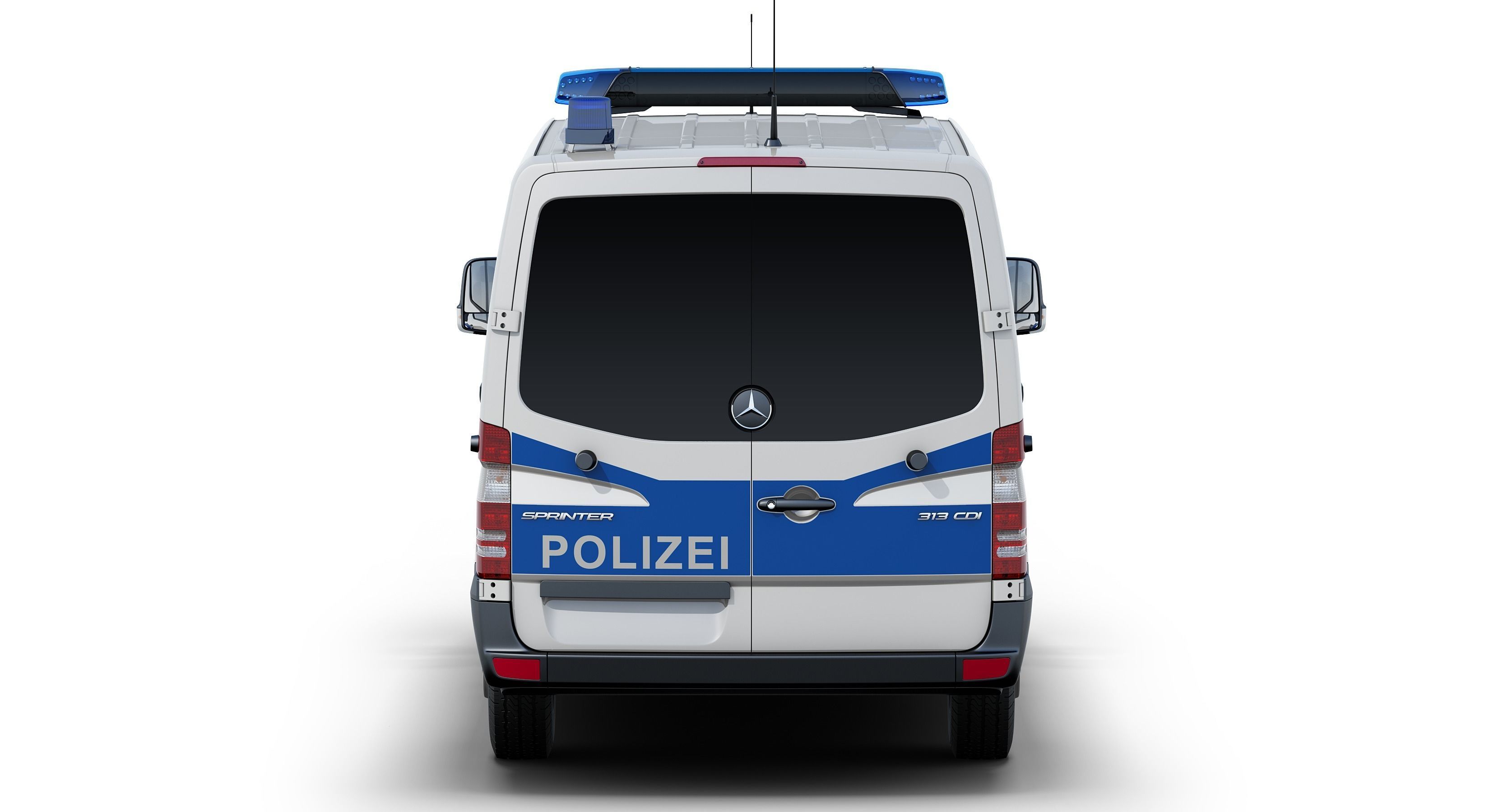 Mercedes-Benz Sprinter German Police 3D model | CGTrader